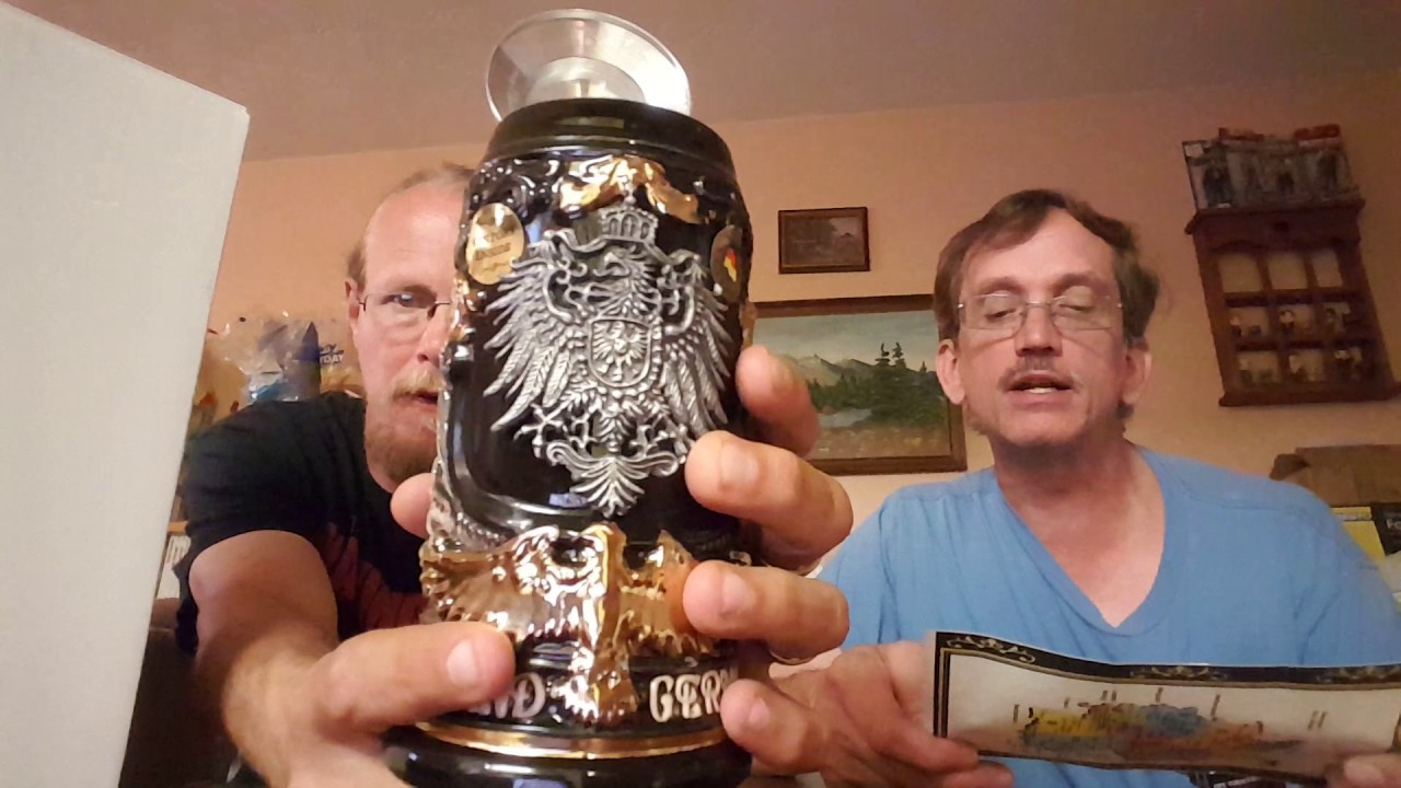 Beer stein opening we got at Disney wo5 - YouTube