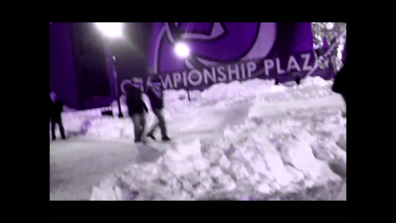 Random People Falling and Slipping On Ice At the Prudential Center ...