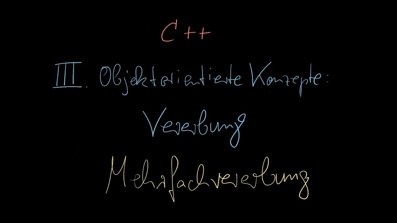 050 - Mehrfachvererbung - C++ Tutorial Deutsch - YouTube