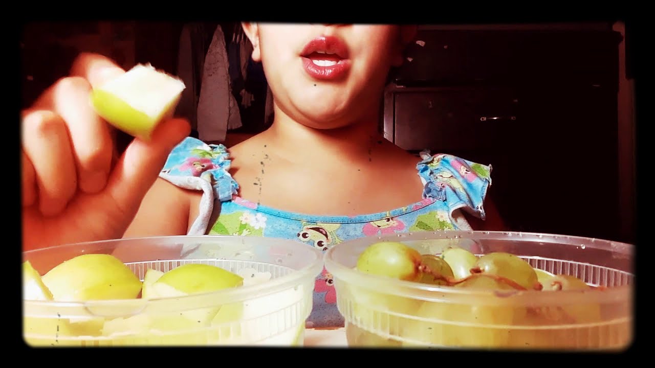 Green food asmr - YouTube