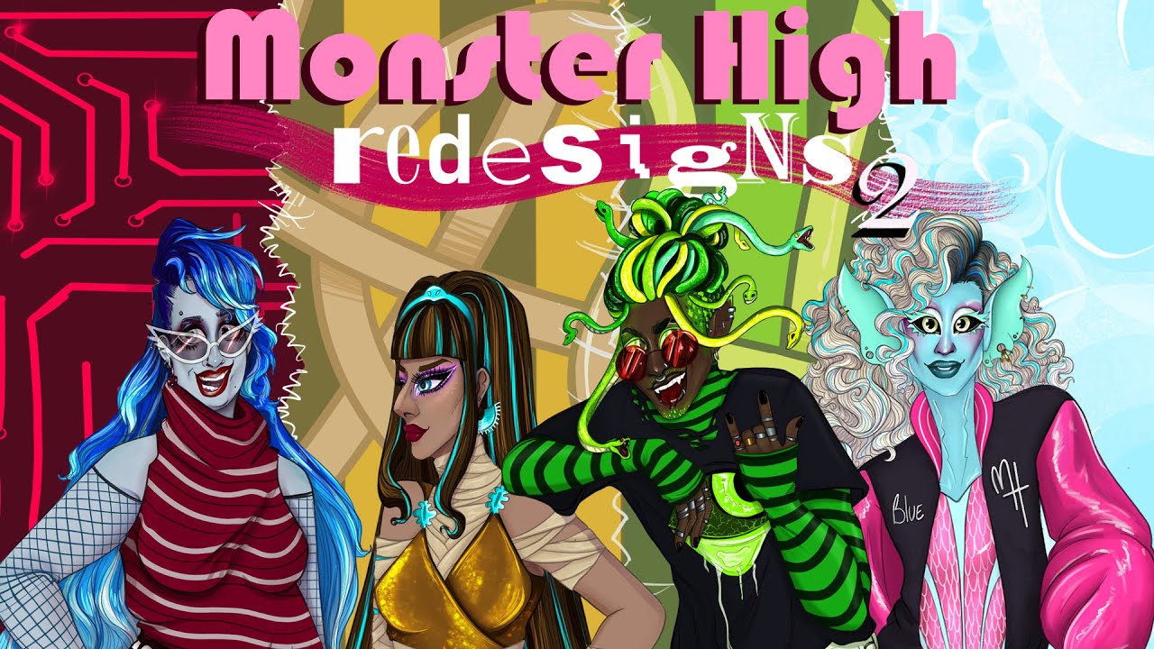 redesigning the characters of Monster High [part 2] - YouTube
