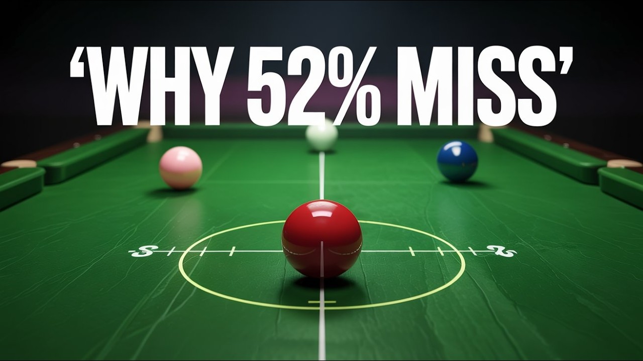 How to Never Miss in Snooker | Aiming Secrets You Must Know | Why 52% ...