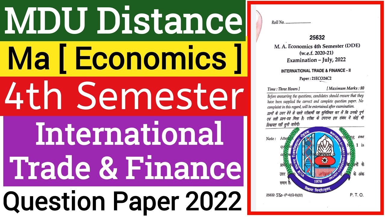 Mdu Ma Distance International Trade Finance 4th Semester Question mdu-ma-distance-international-trade-finance-4th-semester-question