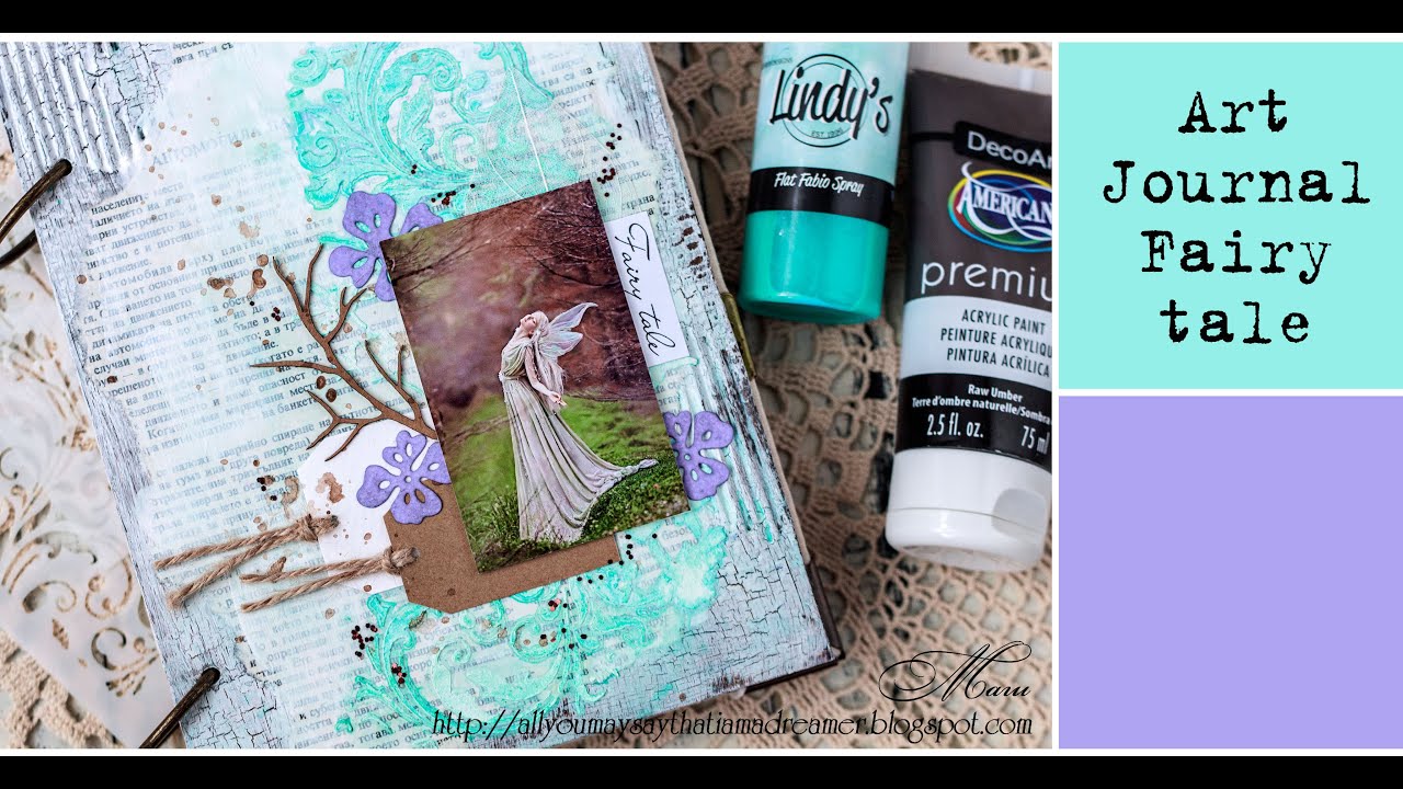 Art Journal Page Fairy tale - YouTube