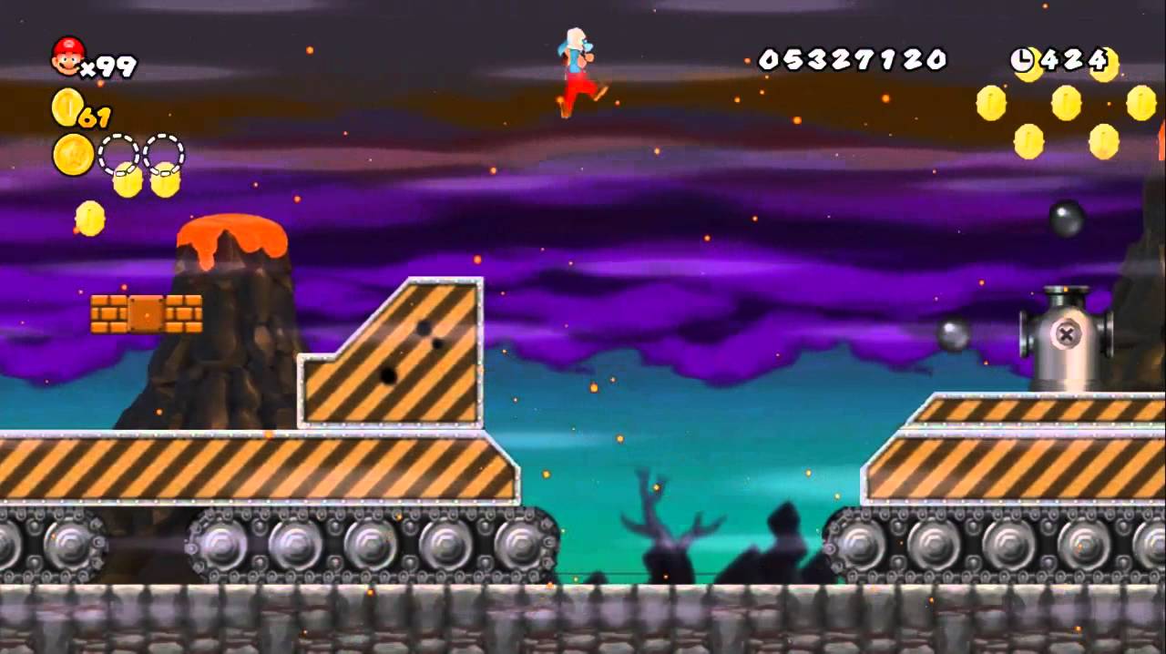 Newer Super Mario Bros Wii # World 8-1 Batallion Frontier - YouTube