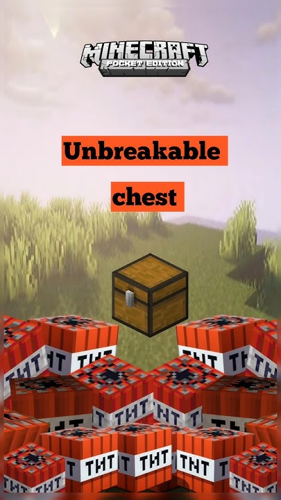 How to make unbreakable chest #shorts #shortvideo #minecraft - YouTube