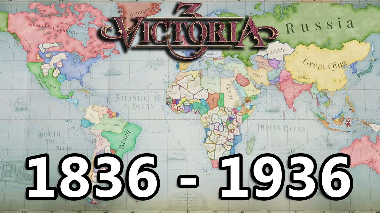Start Date To End Date Victoria 3 Timelapse YouTube