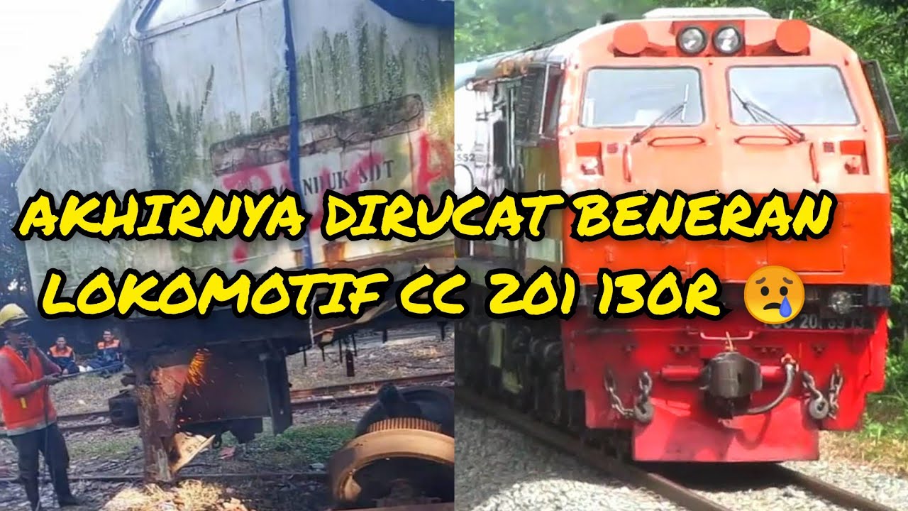 MENGENANG LOKOMOTIF CC 201 130R YANG DIRUCAT 😢 || Spesial Lokomotif CC ...