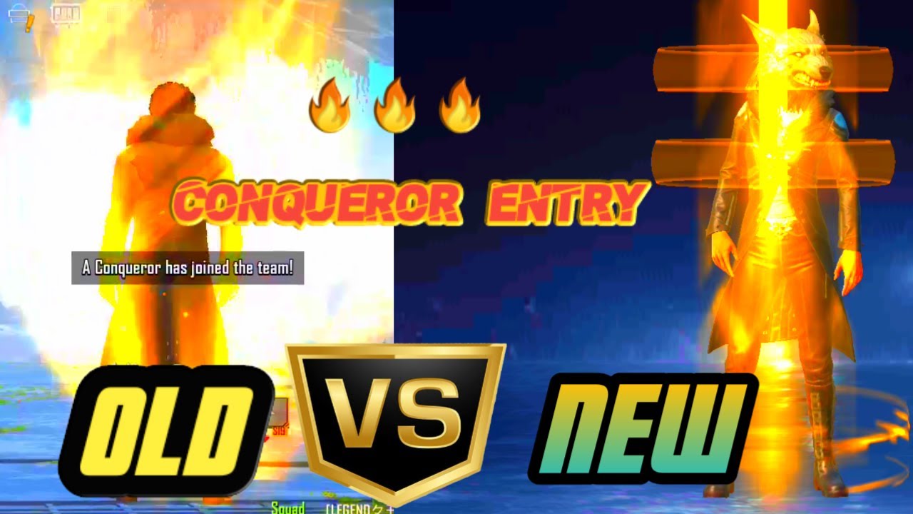 Conqueror Old vs New Entry Effect | CONQUEROR ENTRY | watch till the ...