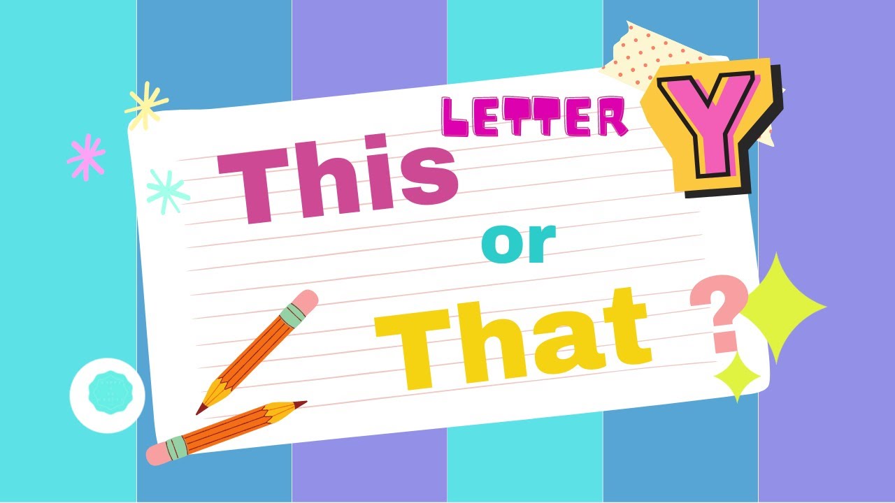 This or That ? - Letter Y ! - Brain Break | Movement Activity and ...