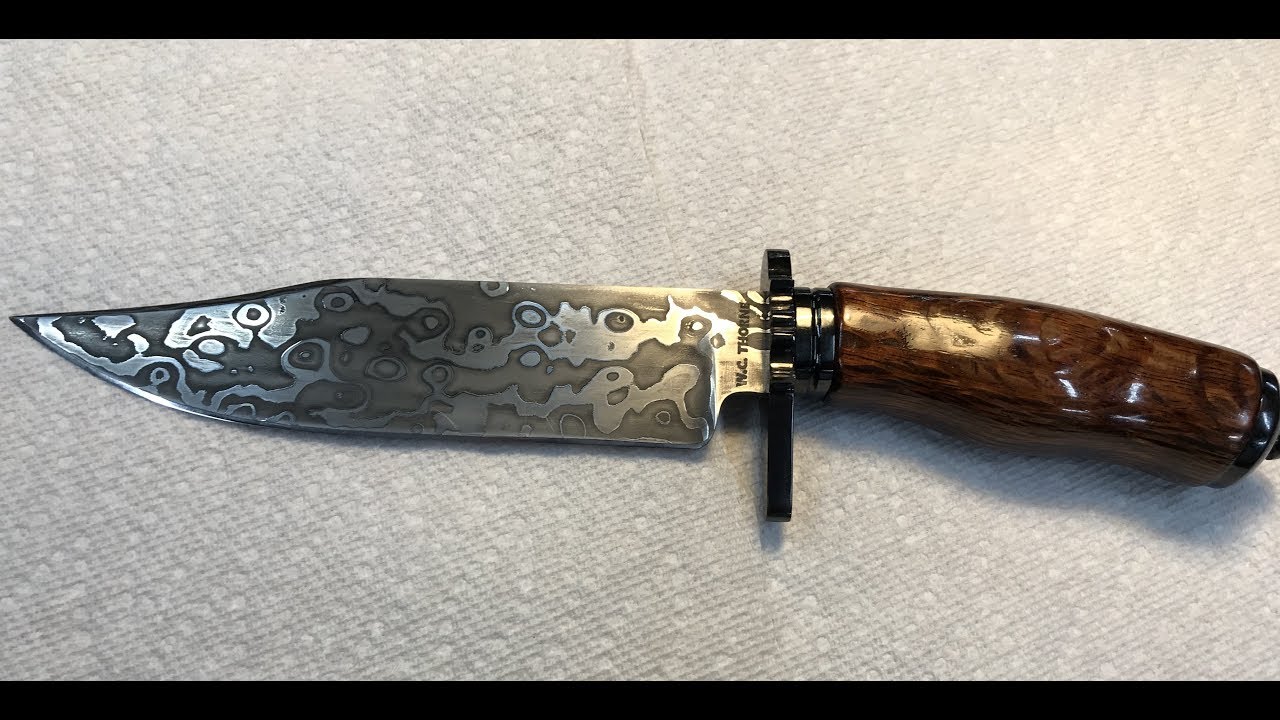 First Forged Bowie Knife Part 3 - YouTube
