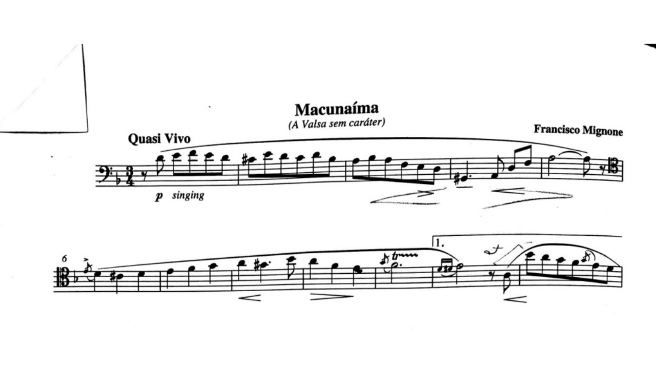 Francisco Mignone: Macunaíma, Valsa sem carater (1979) - YouTube