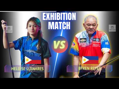 𝐄𝐅𝐑𝐄𝐍 𝐑𝐄𝐘𝐄𝐒 𝐕𝐒 𝐇𝐄𝐋𝐎𝐈𝐒𝐄 𝐋𝐋𝐄𝐍𝐀𝐑𝐄𝐒 | 𝐄𝐗𝐇𝐈𝐁𝐈𝐓𝐈𝐎𝐍 𝐆𝐀𝐌𝐄 #thegoat #legends #billiards #efrenreyes  #pool