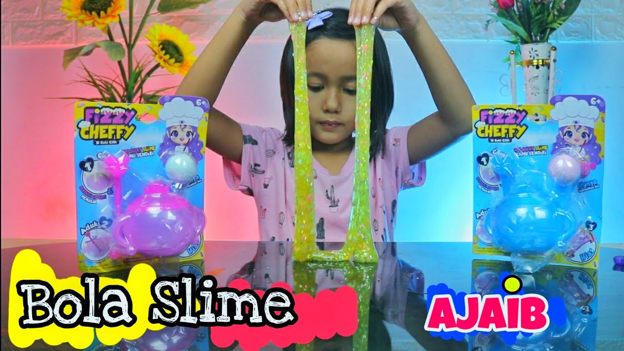 Membuat Slime Lebih Seru Dengan D-No Fizzy Sheffy 💞 Bola Slime Ajaib ...