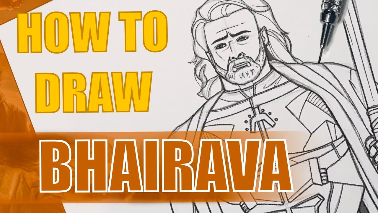 How To Sketch BHAIRAVA From "Kalki 2898 AD" | Step-By-Step Tutorial ...