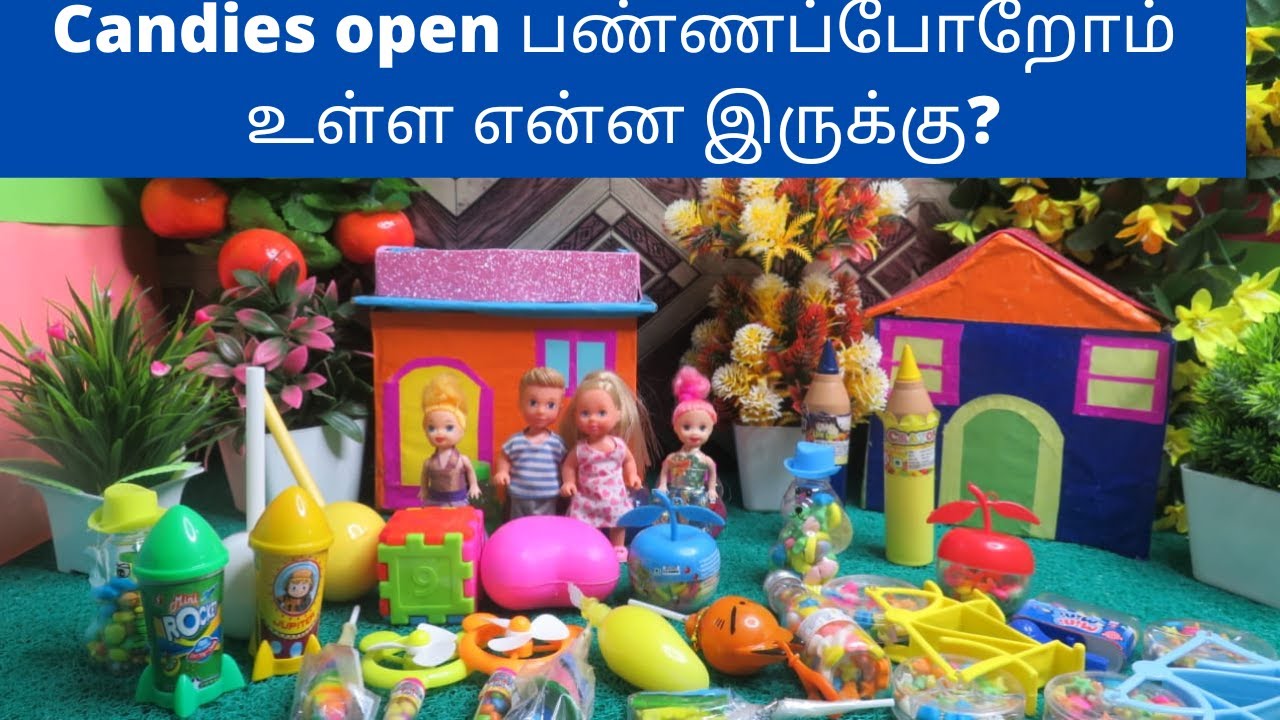 Ep153| Candies Open பண்ணப்போறோம் உள்ள என்ன இருக்கு? | barbie tamil ...