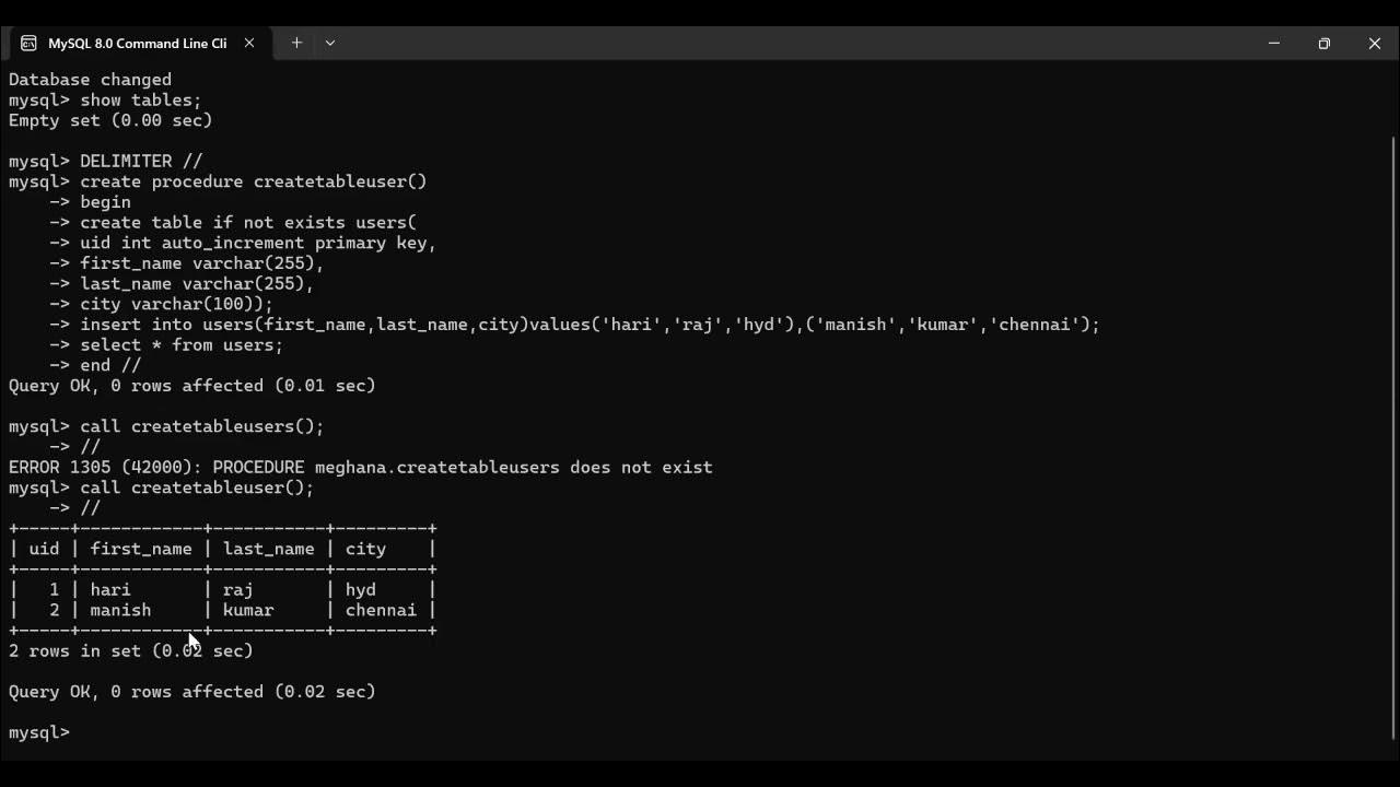 5. 2 Stored procedures IN OUT parameters - YouTube