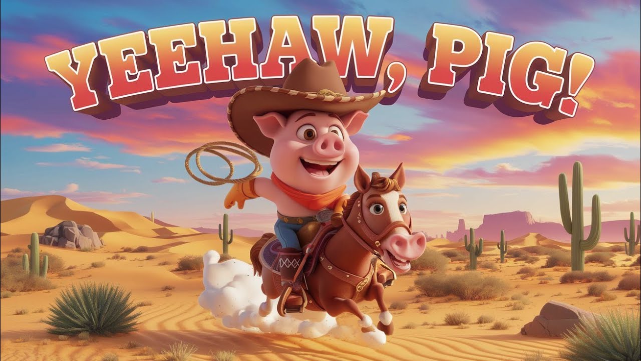 "Yeehaw! 🐷 Cowboy Pig's Fun Adventure Song for Kids 🎶" - YouTube