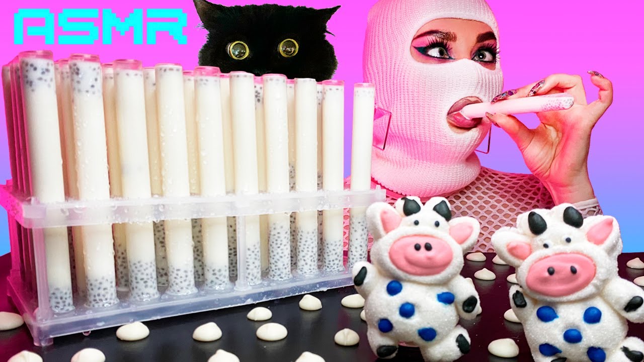 ASMR Drinking Milk Sounds 신기한 물 먹방 | TikTok Challenge ASMR Drink 틱톡 챌린지 ...