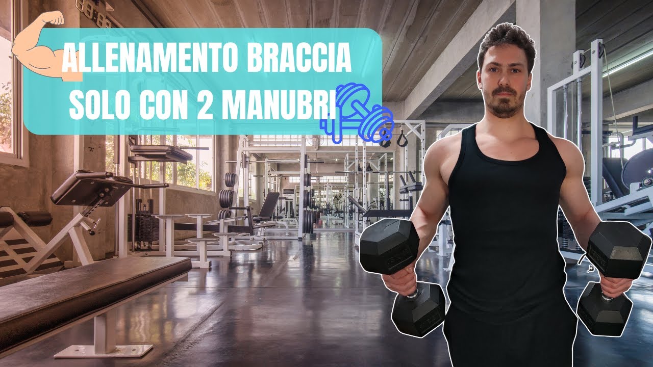 Allenamento BRACCIA con 2 MANUBRI // ARMS workout with 2 dumbbells ...