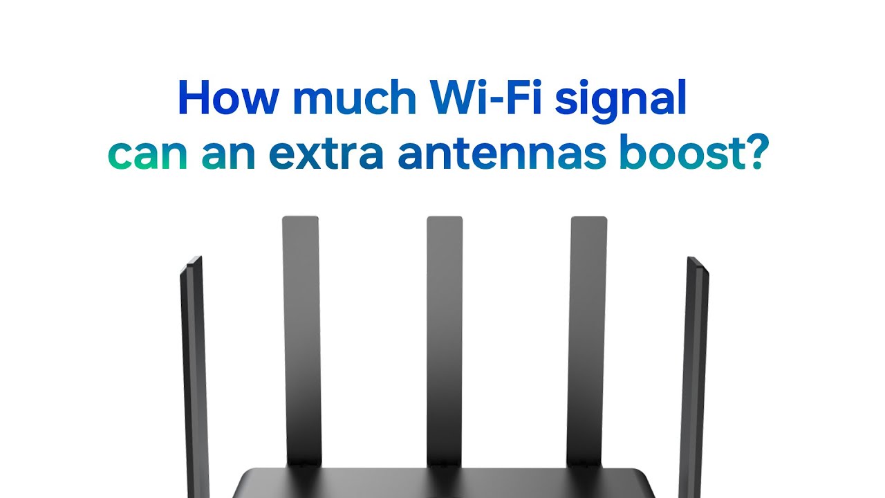 How much Wi-Fi signal can an extra antennas boost? - YouTube