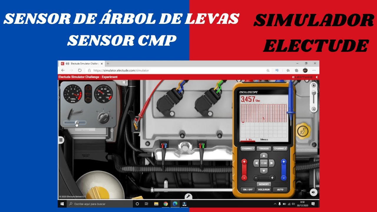 Sensor CMP | ¿Cómo funciona? | Comprobación del sensor de árbol de levas | Simulador ELECTUDE ...