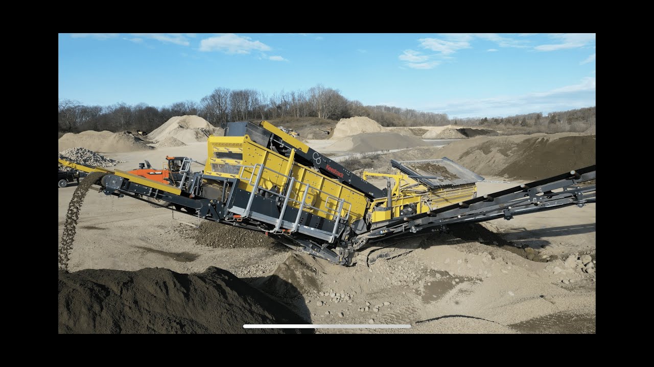 Keestrack C6 Producing Sand and Gravel - YouTube