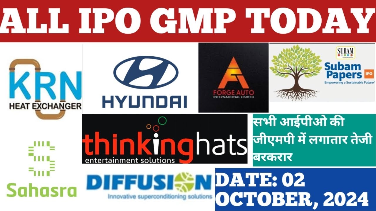 ALL IPO GMP l current GMP l updated GMP l ALLOTMENT l LISTING l - YouTube