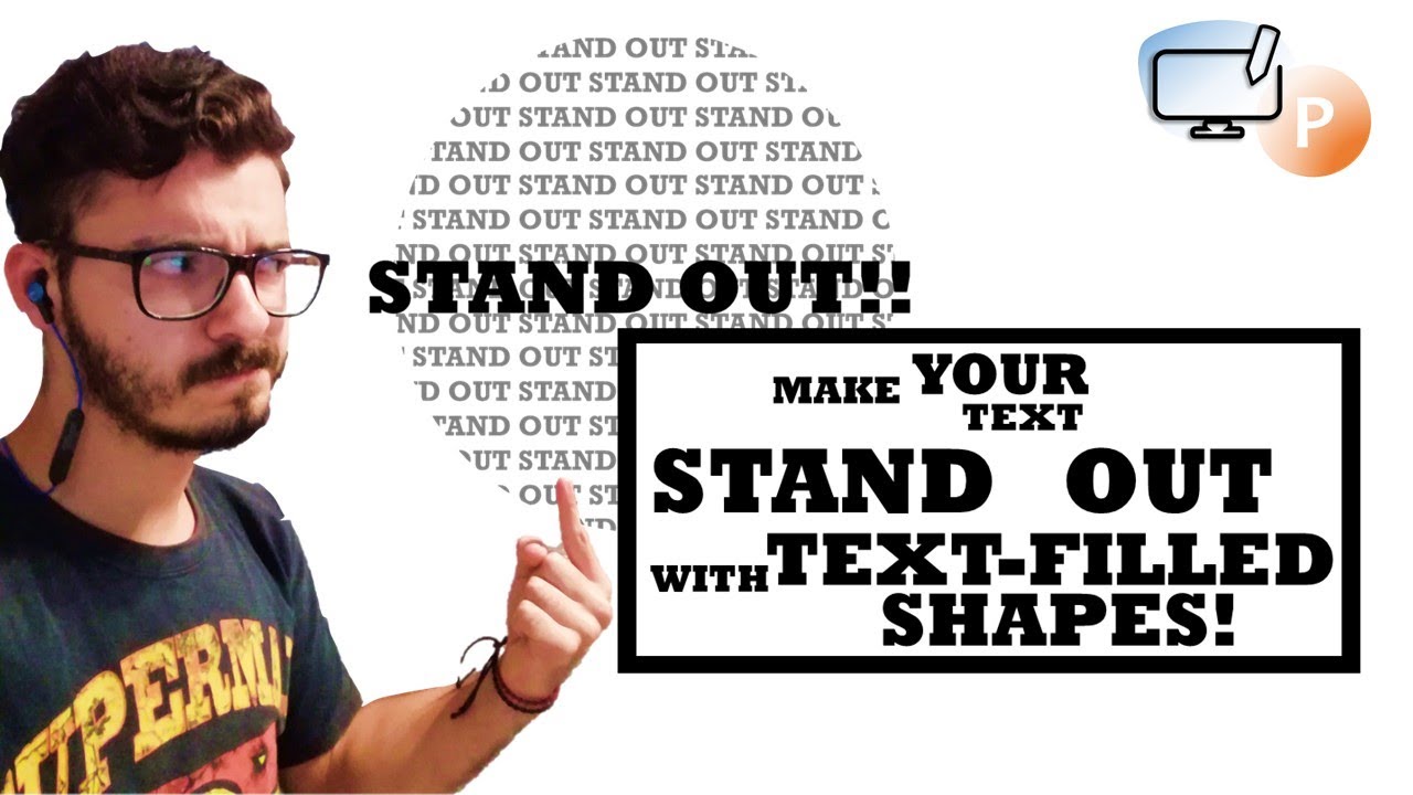 Make Custom Text-Filled Shapes with PowerPoint - YouTube