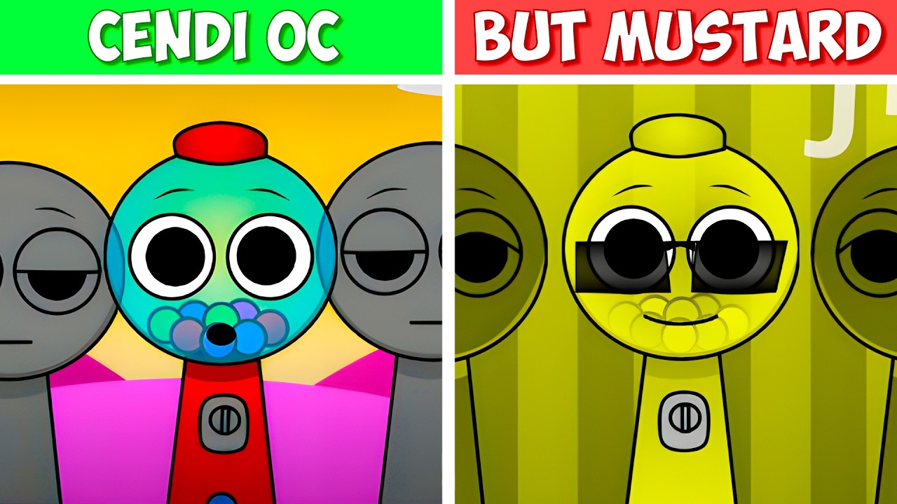 Sprunki - Cendi OC But Mustard Version | Normal Version - YouTube