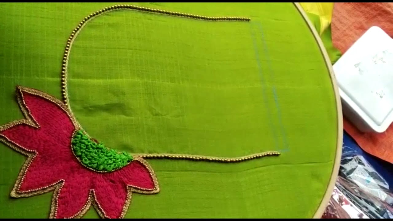 Aari patch work for beginner Aari basic class 19/Aari patch work. - YouTube