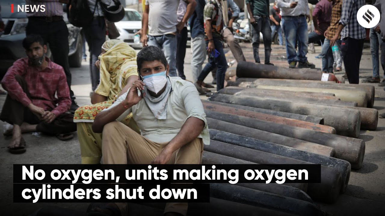 For lack of oxygen, units making oxygen cylinders shut down - YouTube