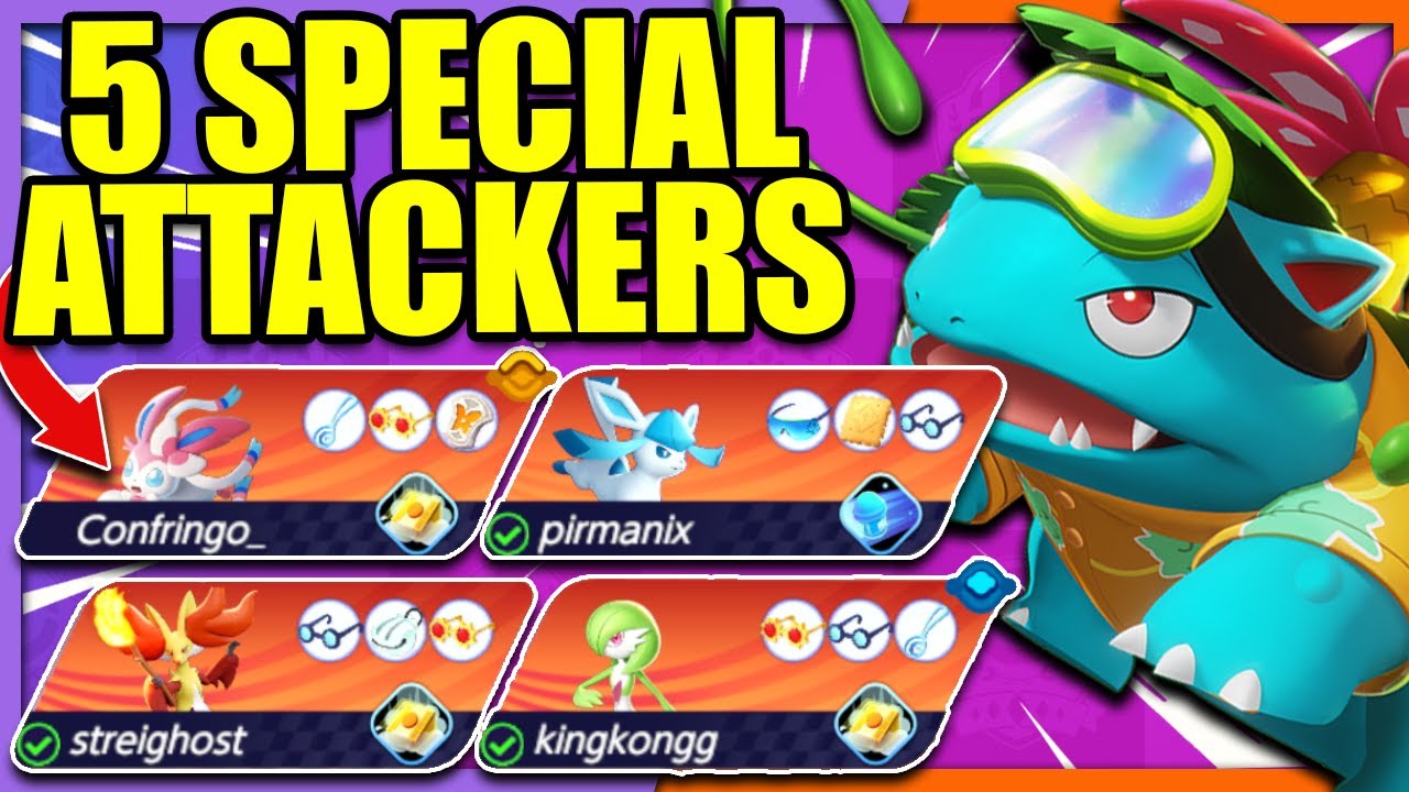 5 SPECIAL ATTACK ATTACKERS in the same Team?! | Pokemon Unite - YouTube