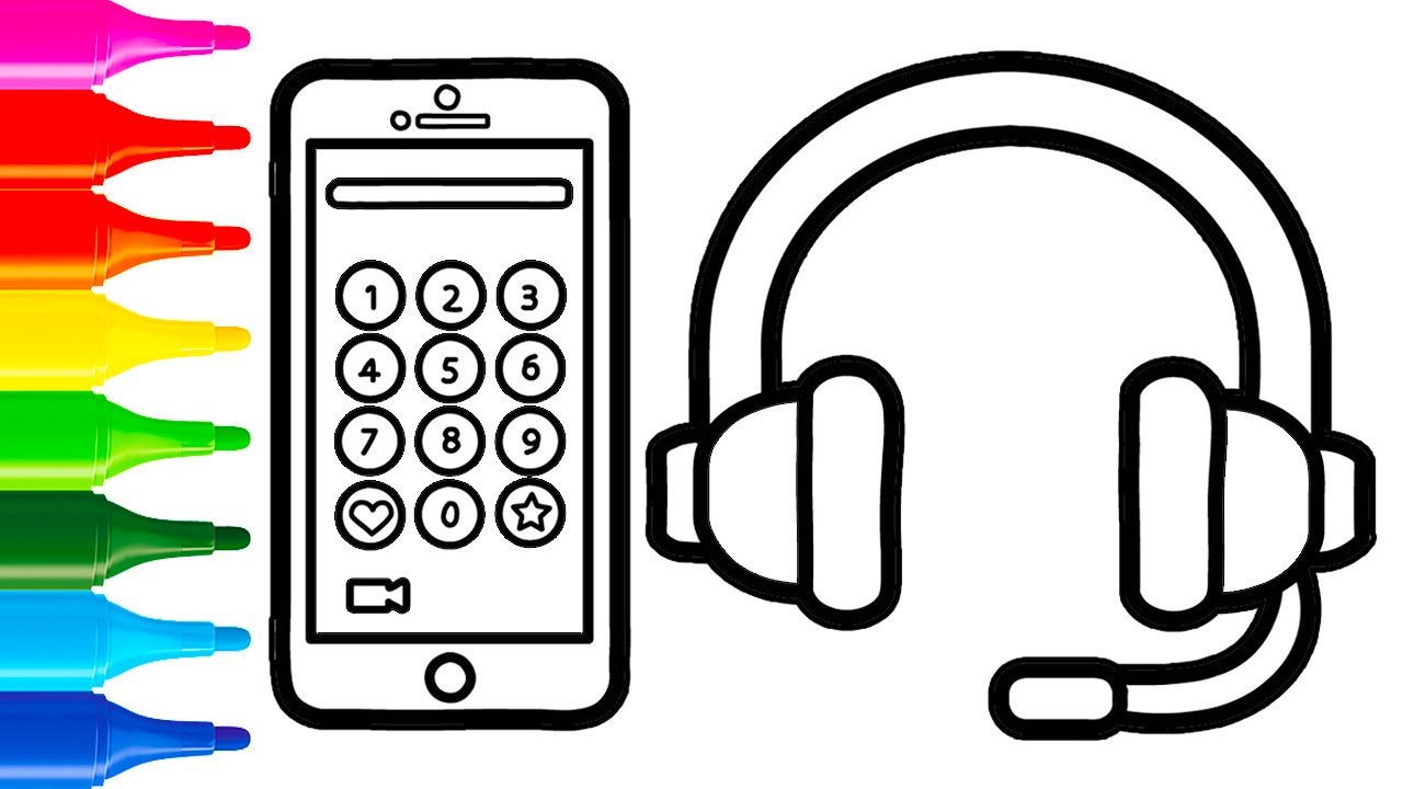 Bolalar uchun mobil telefon rasmlari How to draw iphone for kids - YouTube