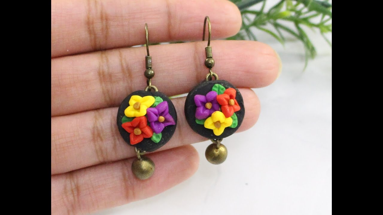 Very Simple and Easy to Make Gorgeous Polymer Clay Earrings for ...