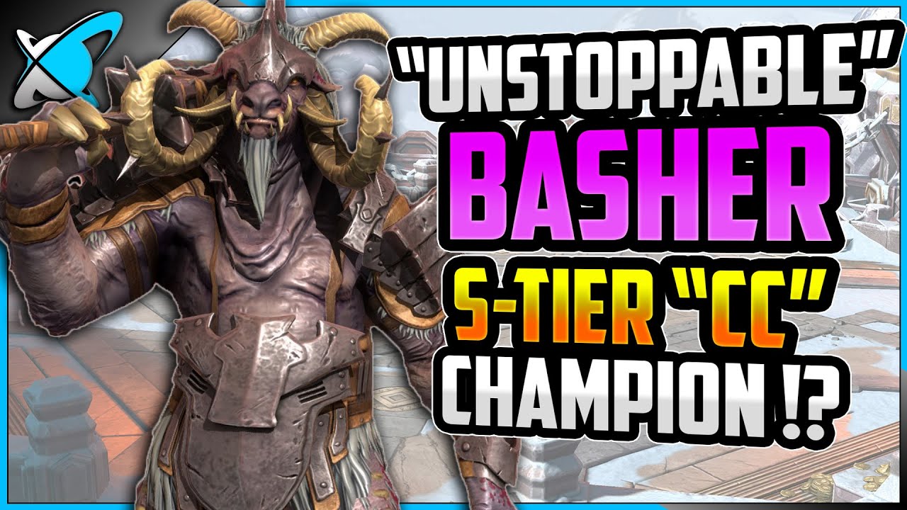 "UNSTOPPABLE" Basher Build & Guide | S-tier "CC" Champion !? | RAID ...