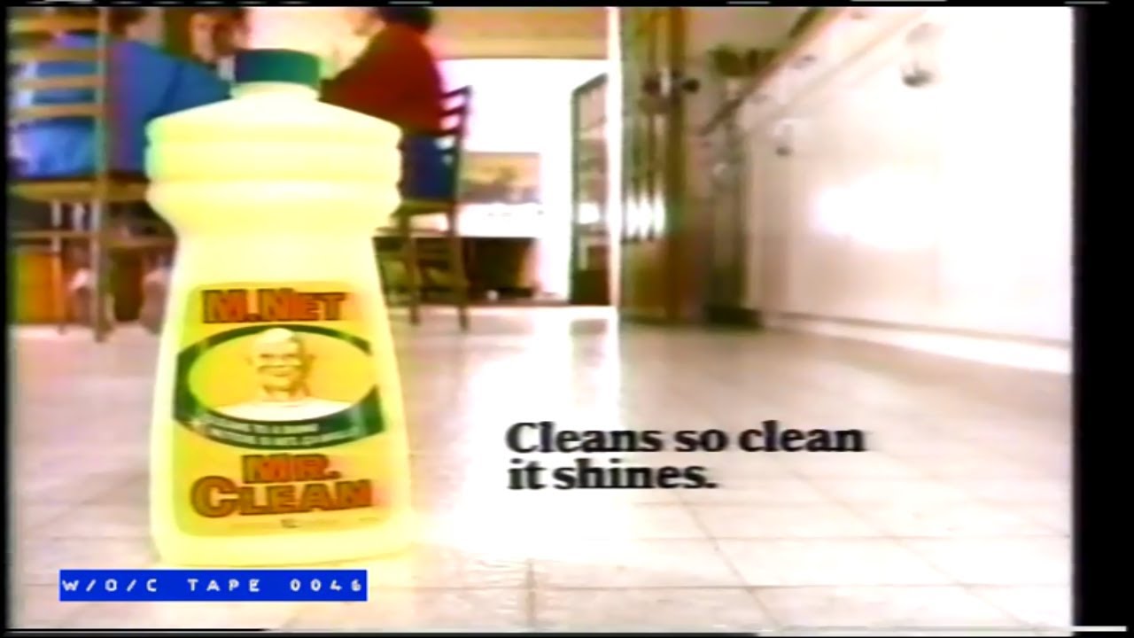 Mr. Clean Cleaner Commercial - 1986 - YouTube
