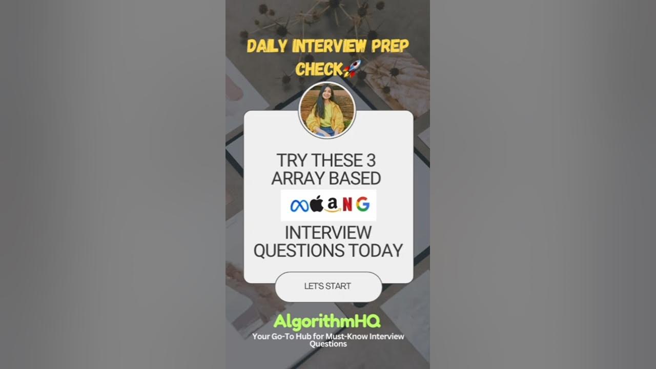 Daily Interview Prep Series Segment 20 Array Maang Daily Leetcode Interview Maang