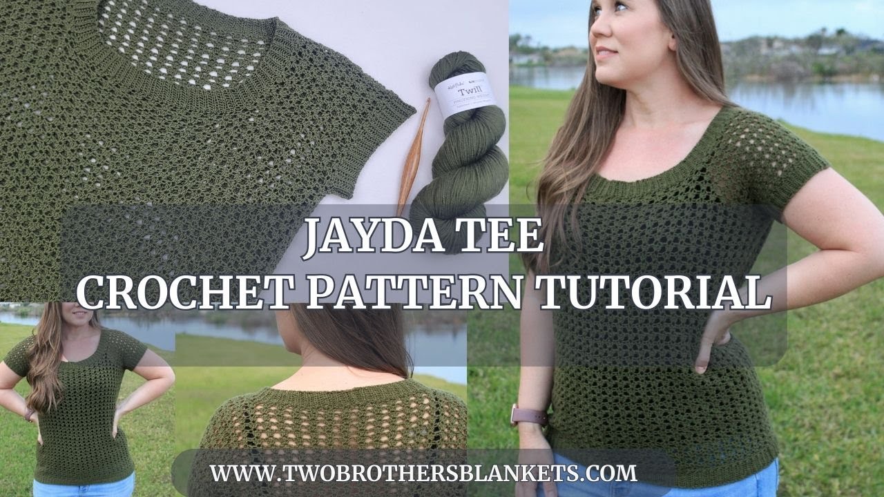 Summer Crochet Tee Pattern Tutorial| Jayda Tee - YouTube
