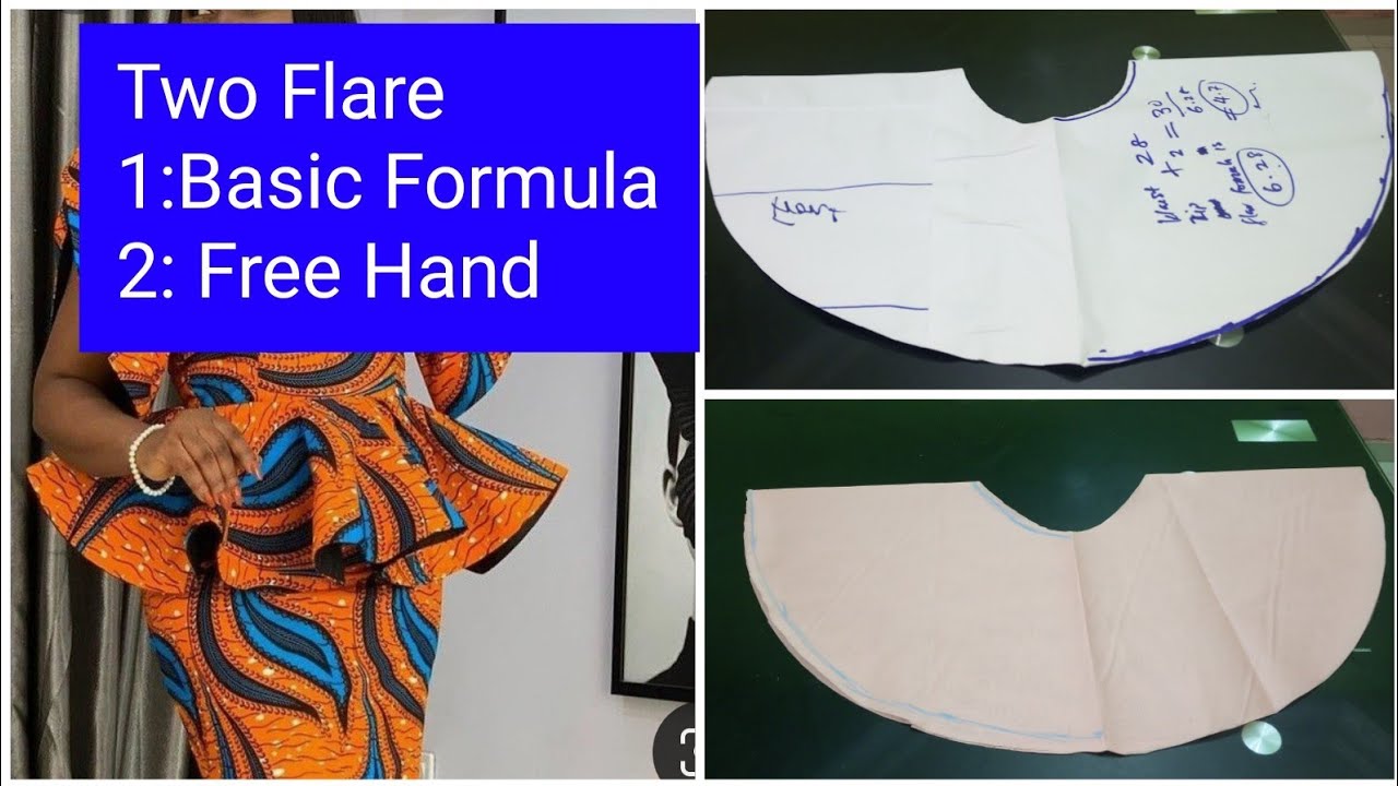 Cut Flare with Basic Formula and Free Hand || How to Cut Flare ...