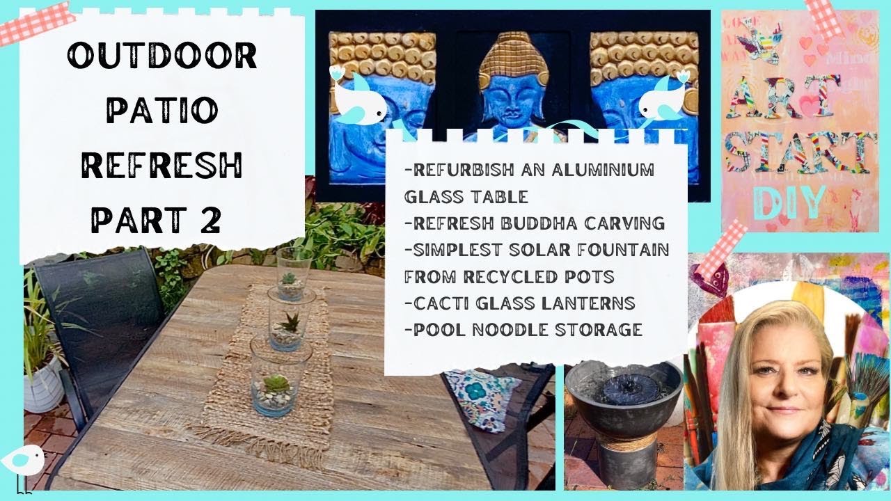 Transforming My Dull Outdoor Patio Table into a Stunning Oasis - DIY ...