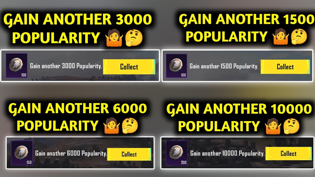 GAIN ANOTHER 10000 POPULARITY GAIN ANOTHER 1500 POPULARITY GAIN ANOTHER ...