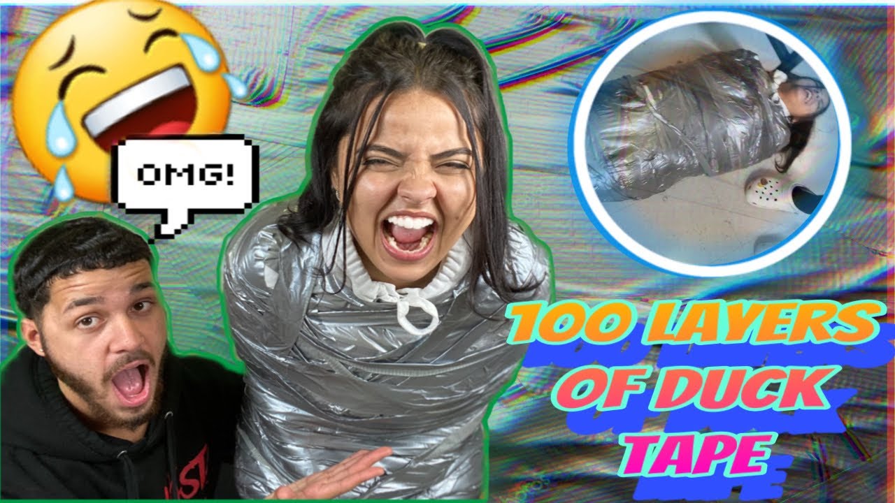 100 Layers Of Duck Tape *Challenge* (Must Watch) - YouTube