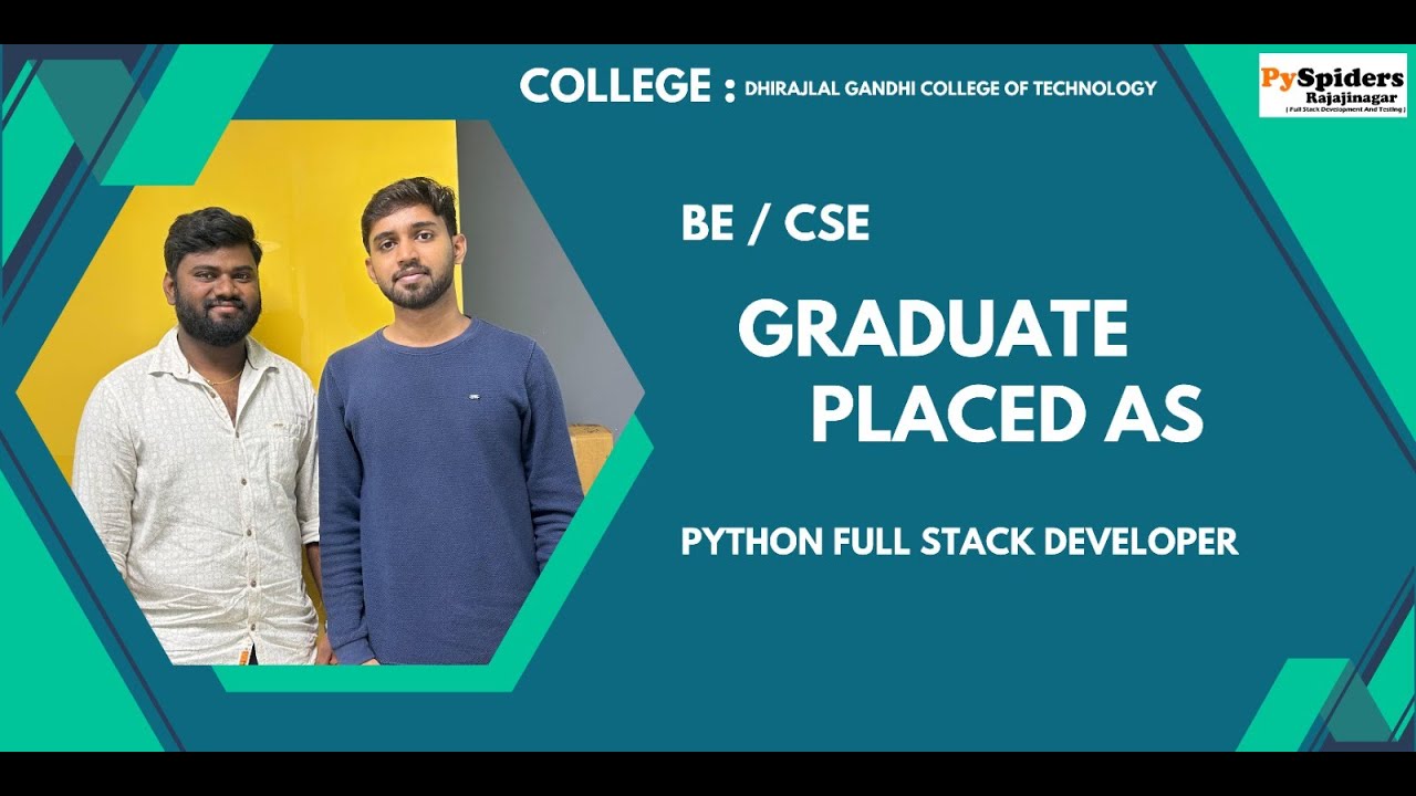 BE(CSE) Graduate Placement Story From PySpiders Rajajinagar | PYTHON FULL STACK DEVELOPER - YouTube