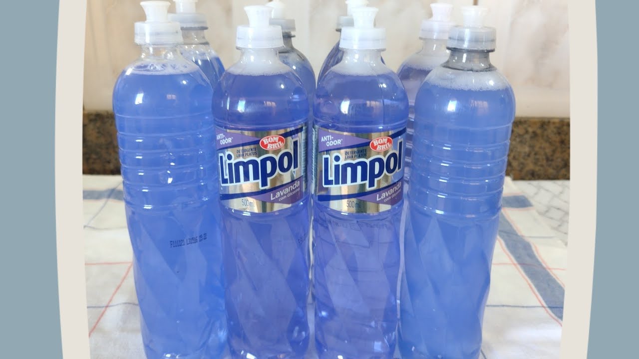 Com 2 garrafas de detergente Lavanda da Limpol você faz 3 litros 2 em 1 ...