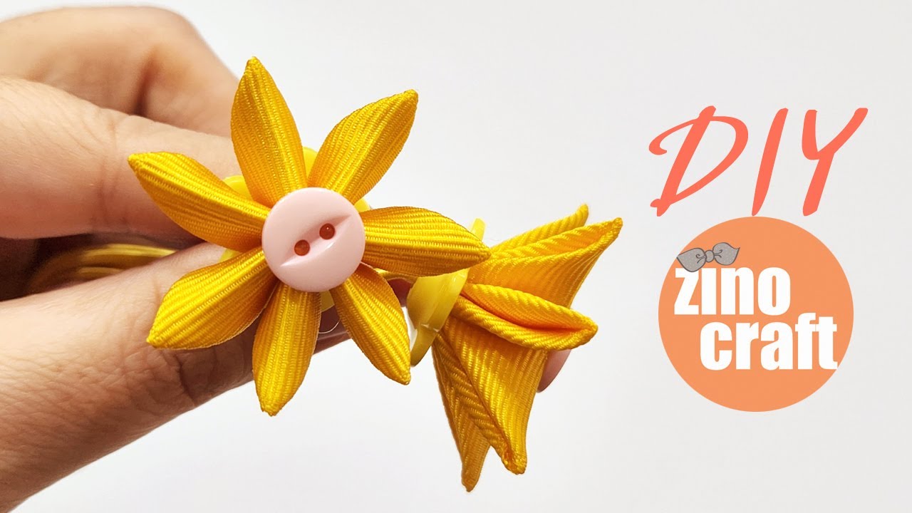 [리본공예/Ribbon craft] - 28. Star shape techniqueㅣDIY hair bow tutorial l ...