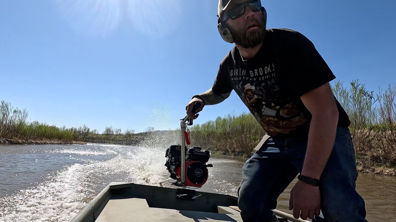 Exploring A Creek On My New Mud Boat! - YouTube