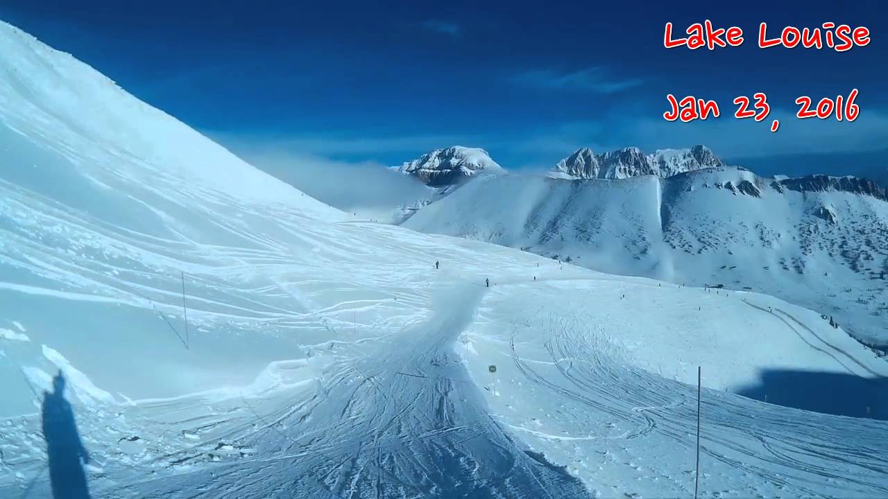 Lake Louise Ski Resort Paradise chairlift - saddleback - YouTube