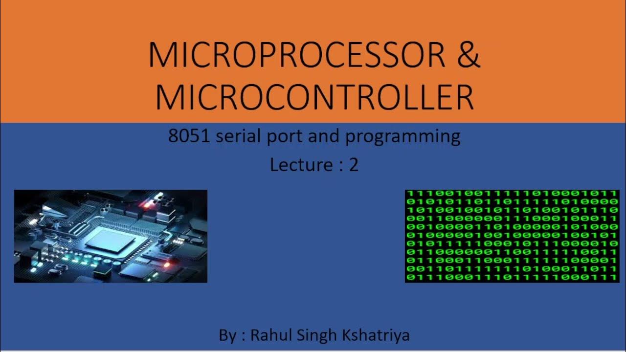 MPMC ch 10 lec 2 8051 serial port and programming - YouTube