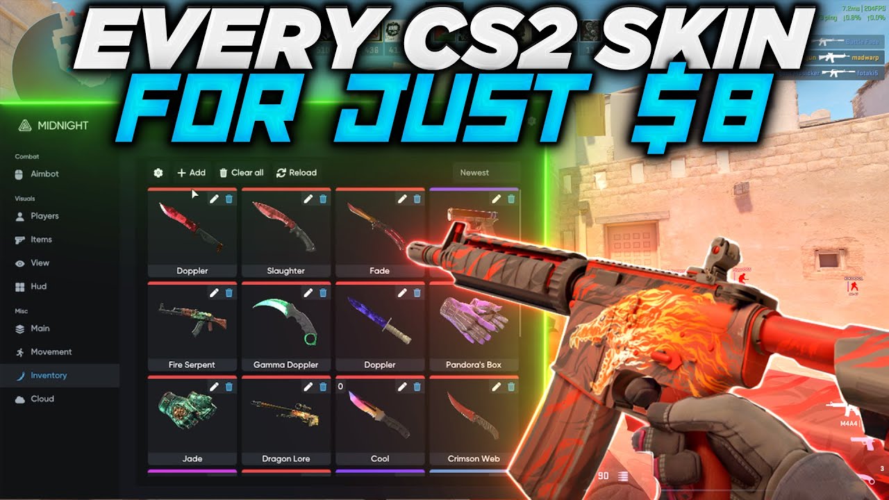How to Get Every CS2 Skin for $8! | The BEST CS2 Skin Changer - YouTube
